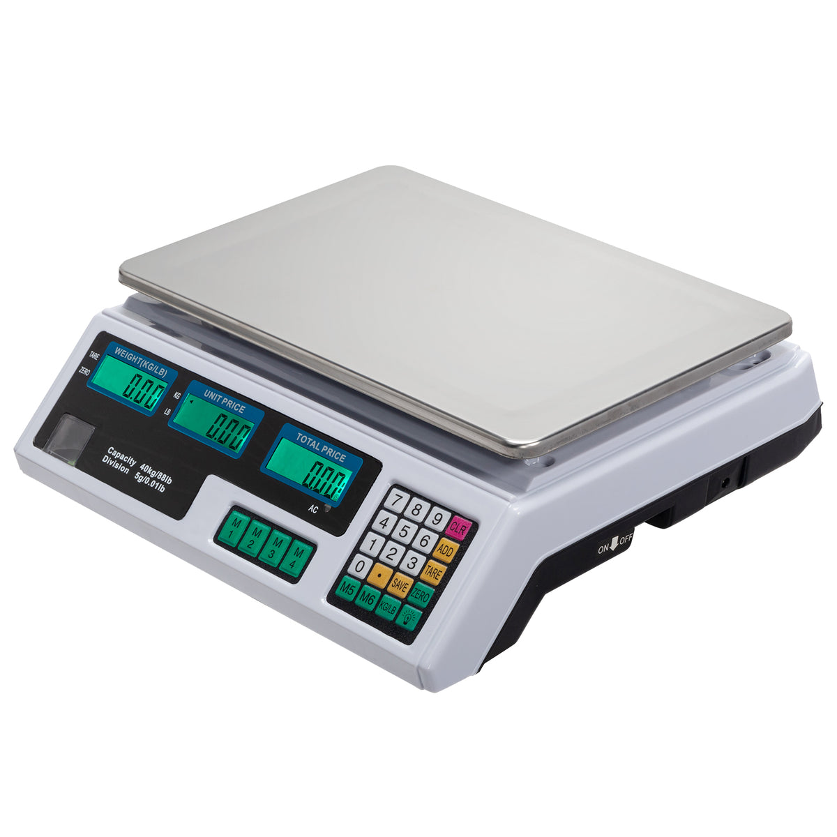 Digital Vegetable Price Scale – 40kg Capacity with LCD Display ...
